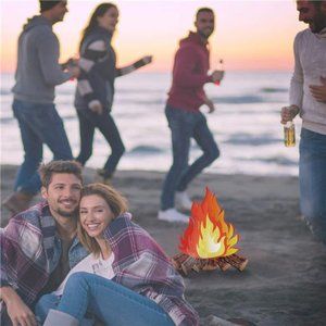 Accents | 12 Tall Artificial Fire Fake Flame Paper 3d Decorative ...